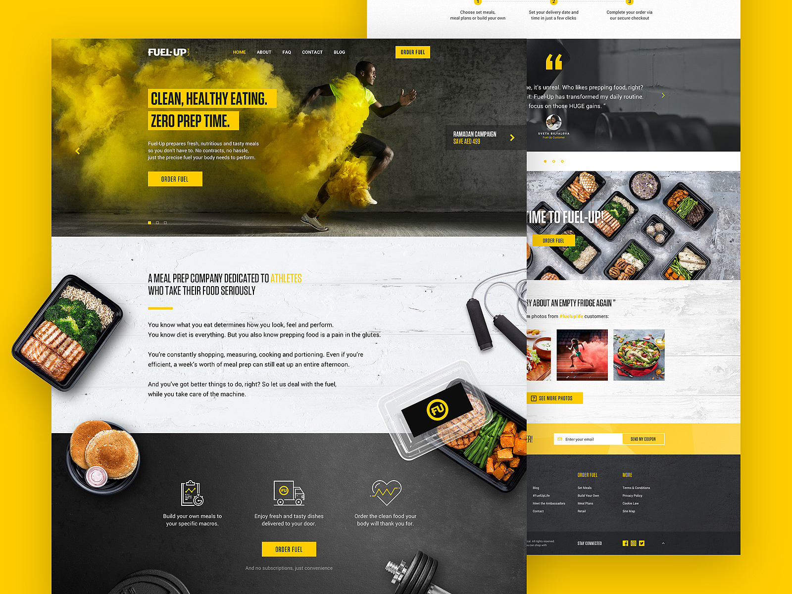 Fuel-Up Website by Adrian Red on Dribbble