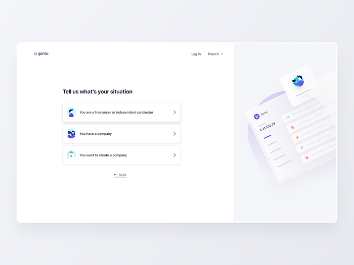 Onboarding by Emmanuel Julliot for Qonto on Dribbble