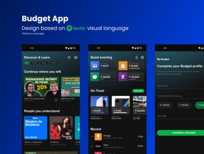 Budget App by Pranshu Gupta on Dribbble