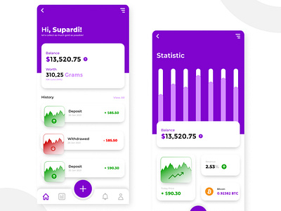 Currency Apps UI Design by Coredwi on Dribbble