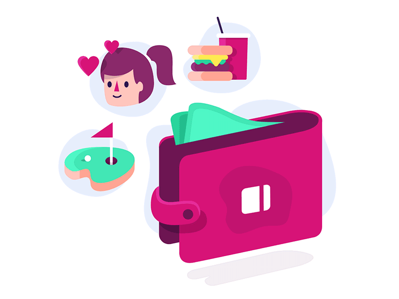 Pocketbook Wallet Illustration By Andrew Mckay On Dribbble 