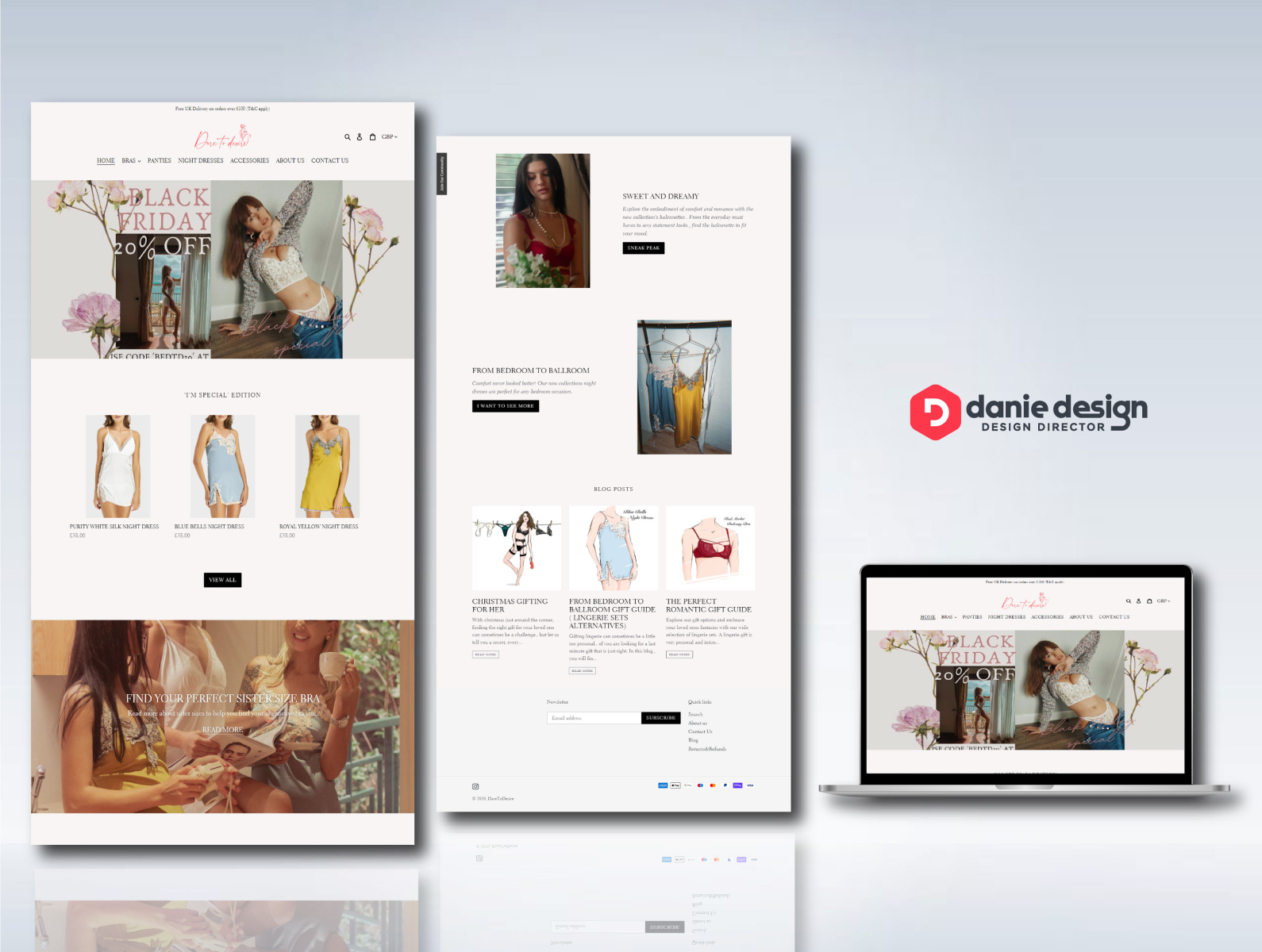 Dare to Desire Website by Danie Design Ltd on Dribbble