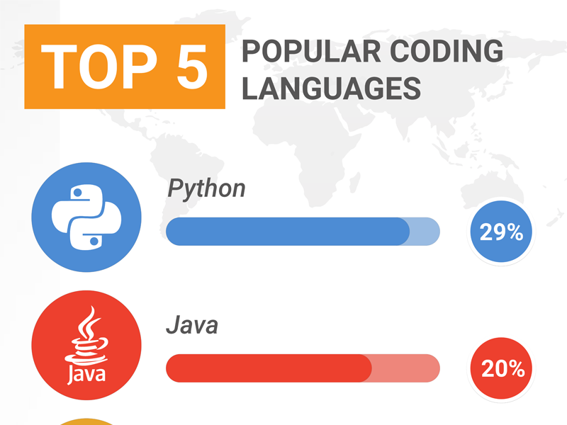 Popular Programming Language Infographics by Cahya Eka Permana on Dribbble