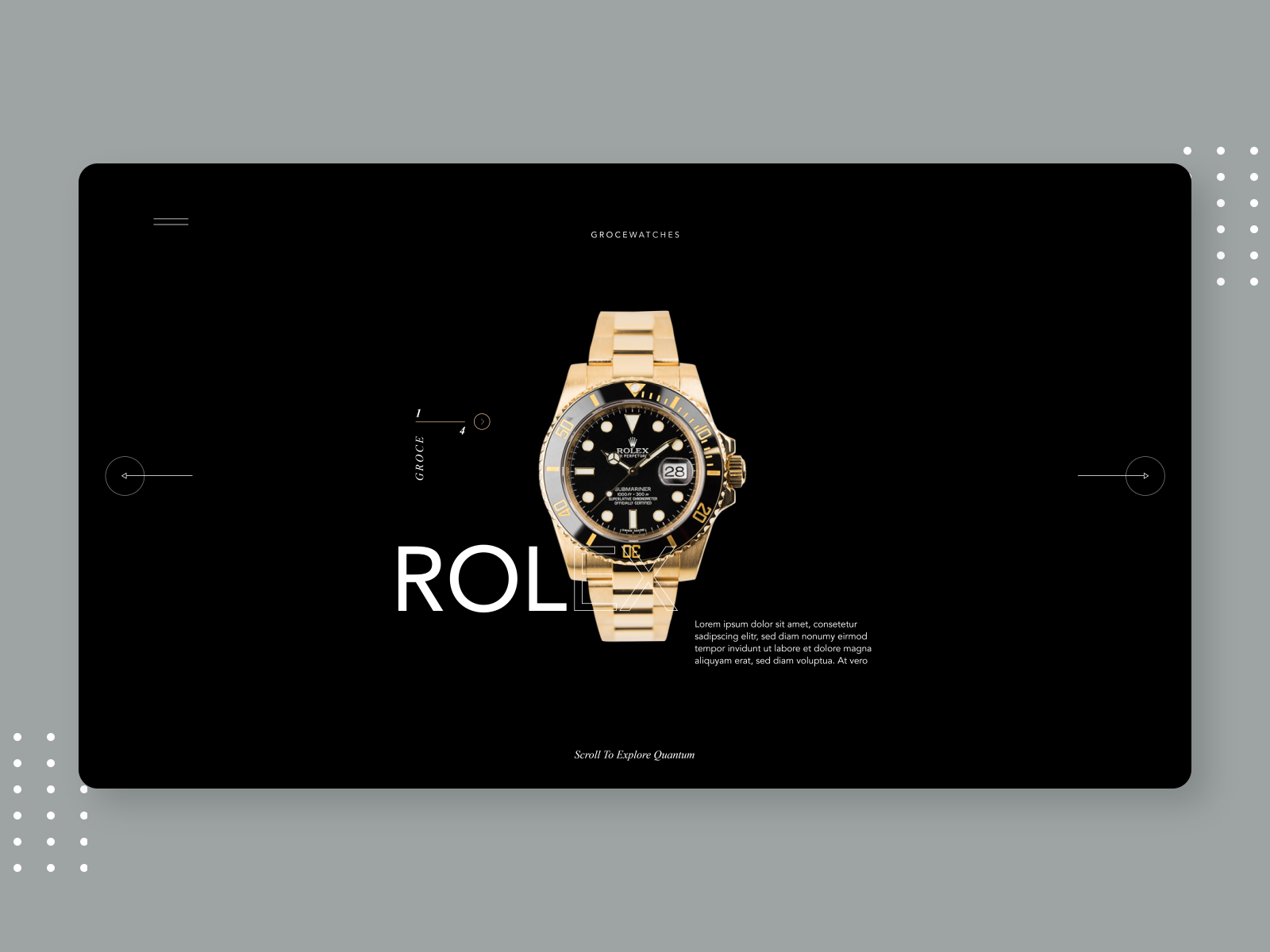 Rolex Landing Page with Micro Interaction by Ilham Anugrah on Dribbble
