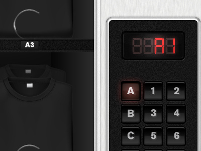 Vending machine interface by Andy Homan on Dribbble