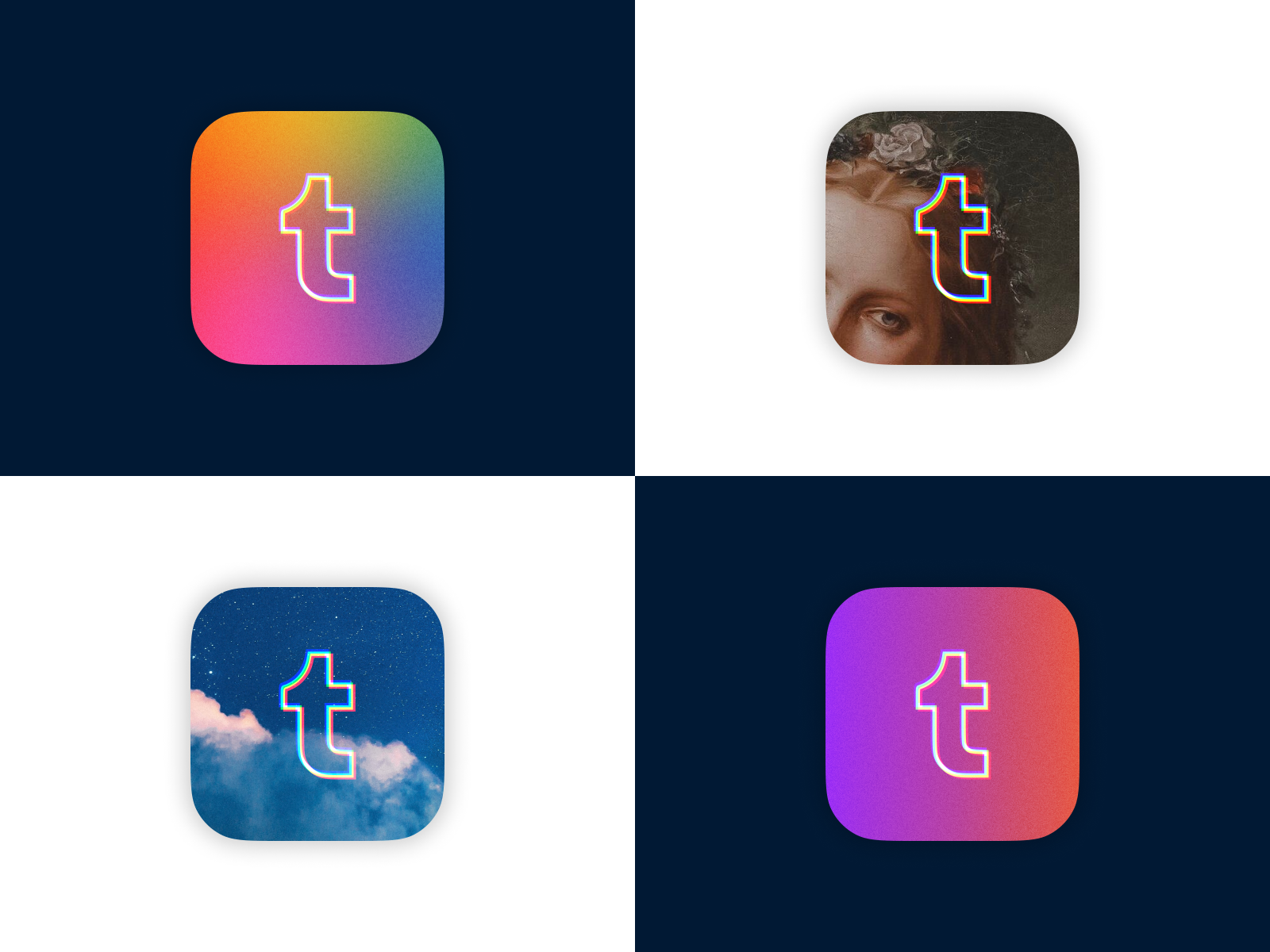 Tumblr app icon by Debra Mars on Dribbble