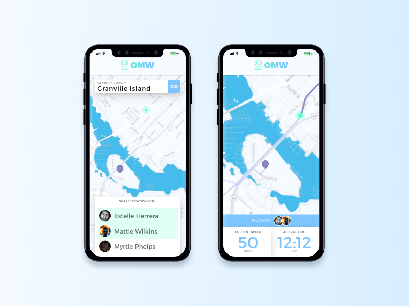 Daily UI #020 - Location Tracker by Ryan Murray on Dribbble
