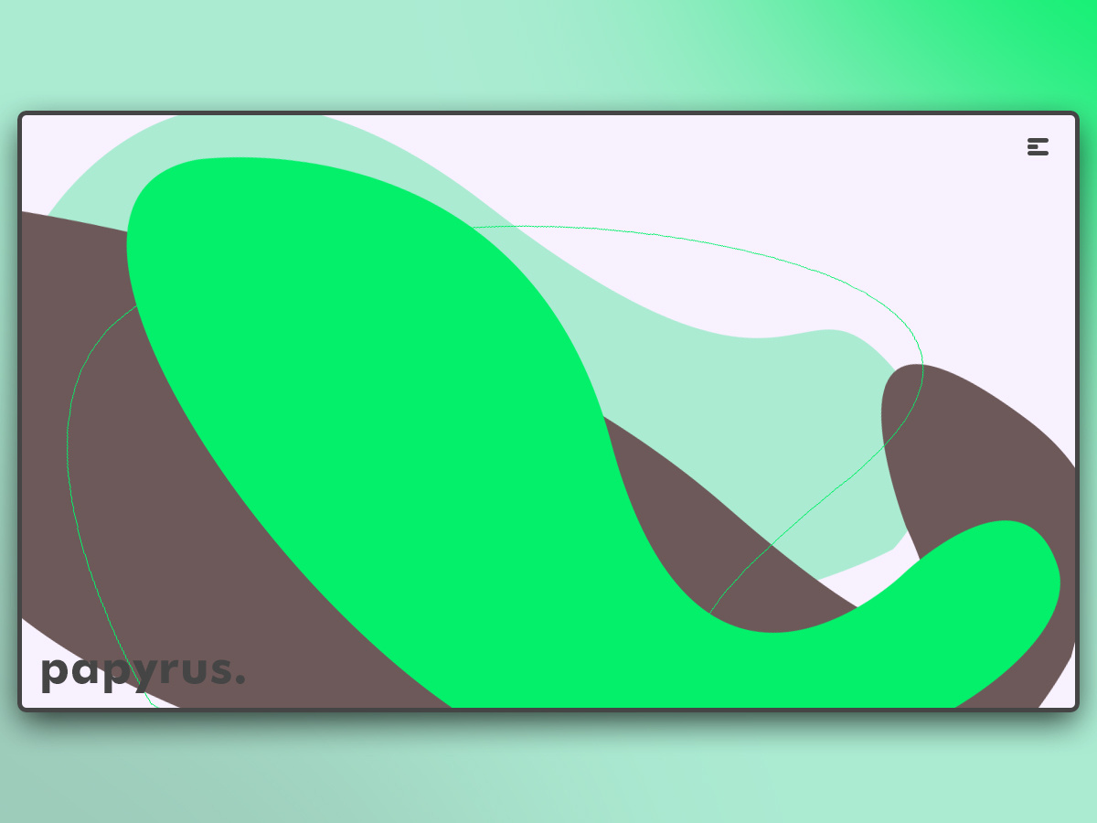 Day 113: Papyrus Website by Ron on Dribbble