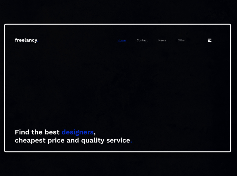 Day 361: Freelancy Website Concept. by Ron on Dribbble