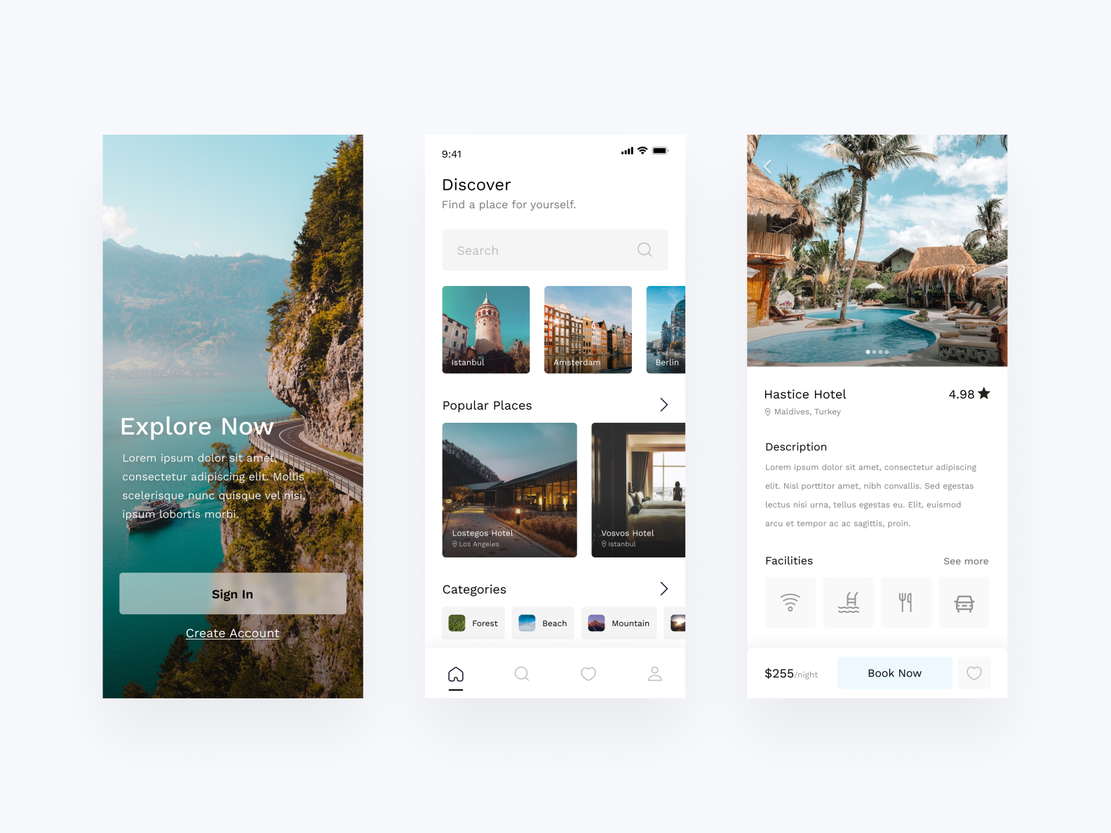 Hotel Booking Mobile App Design by Olcay İpek on Dribbble