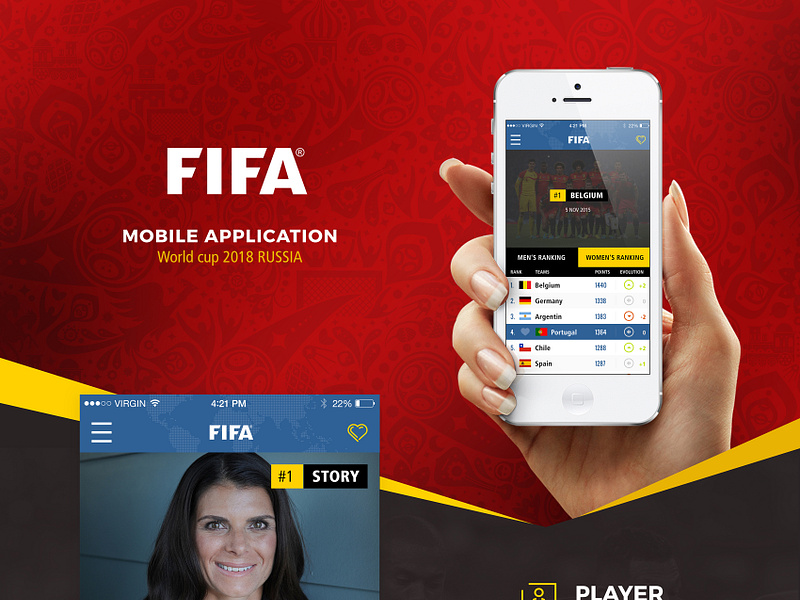 Fifa Mobile App concept approach - UI design by Jaja Studio on Dribbble