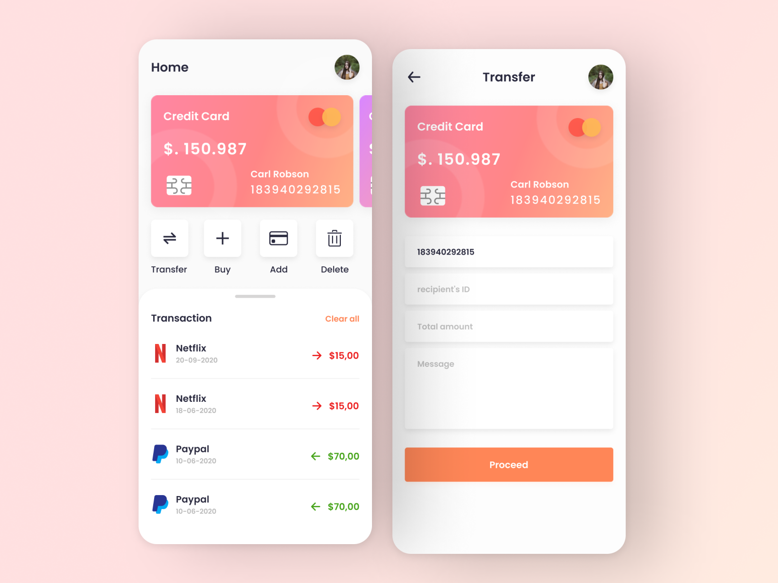 ATM Card Management by Yacob Krisna on Dribbble