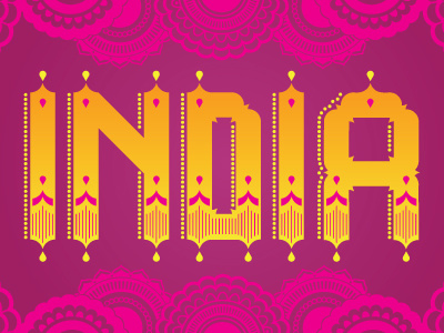 India Typography by Amy Young on Dribbble