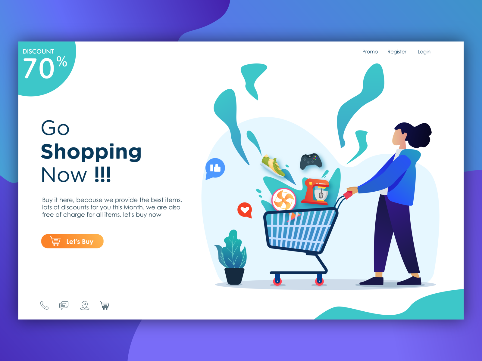 online shopping by M Zulfan A on Dribbble