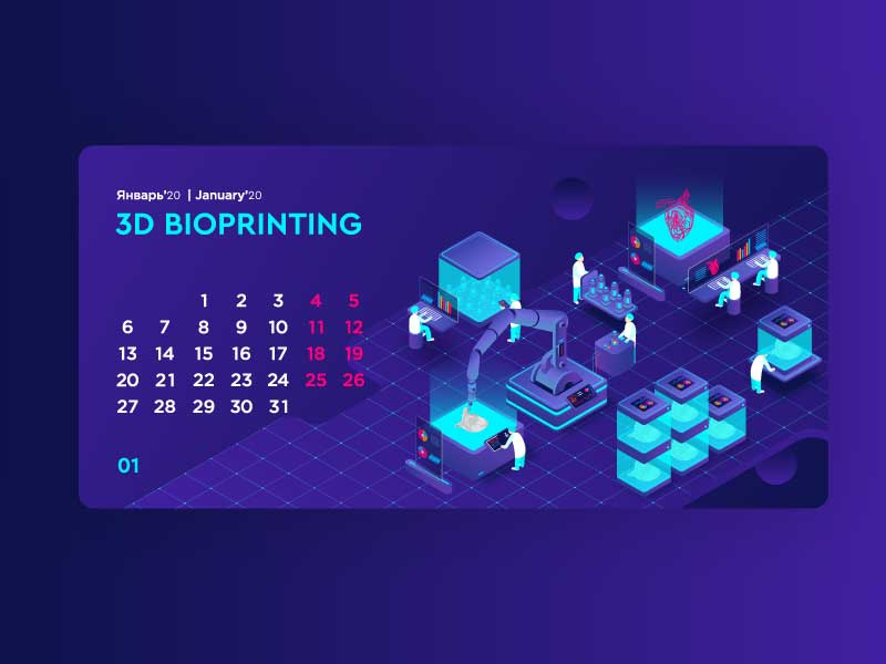3d bioprinting by Alex Ionov on Dribbble