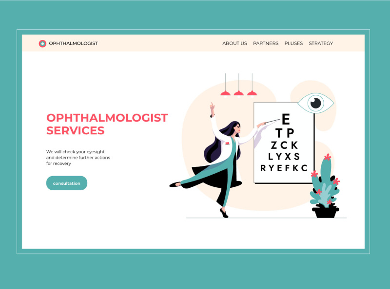 Illustration for the website by Alex Ionov on Dribbble