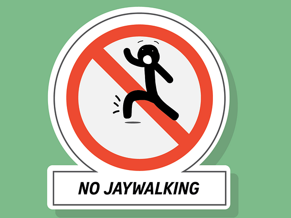 No Jaywalking sign by Kenneth wong wei liang on Dribbble
