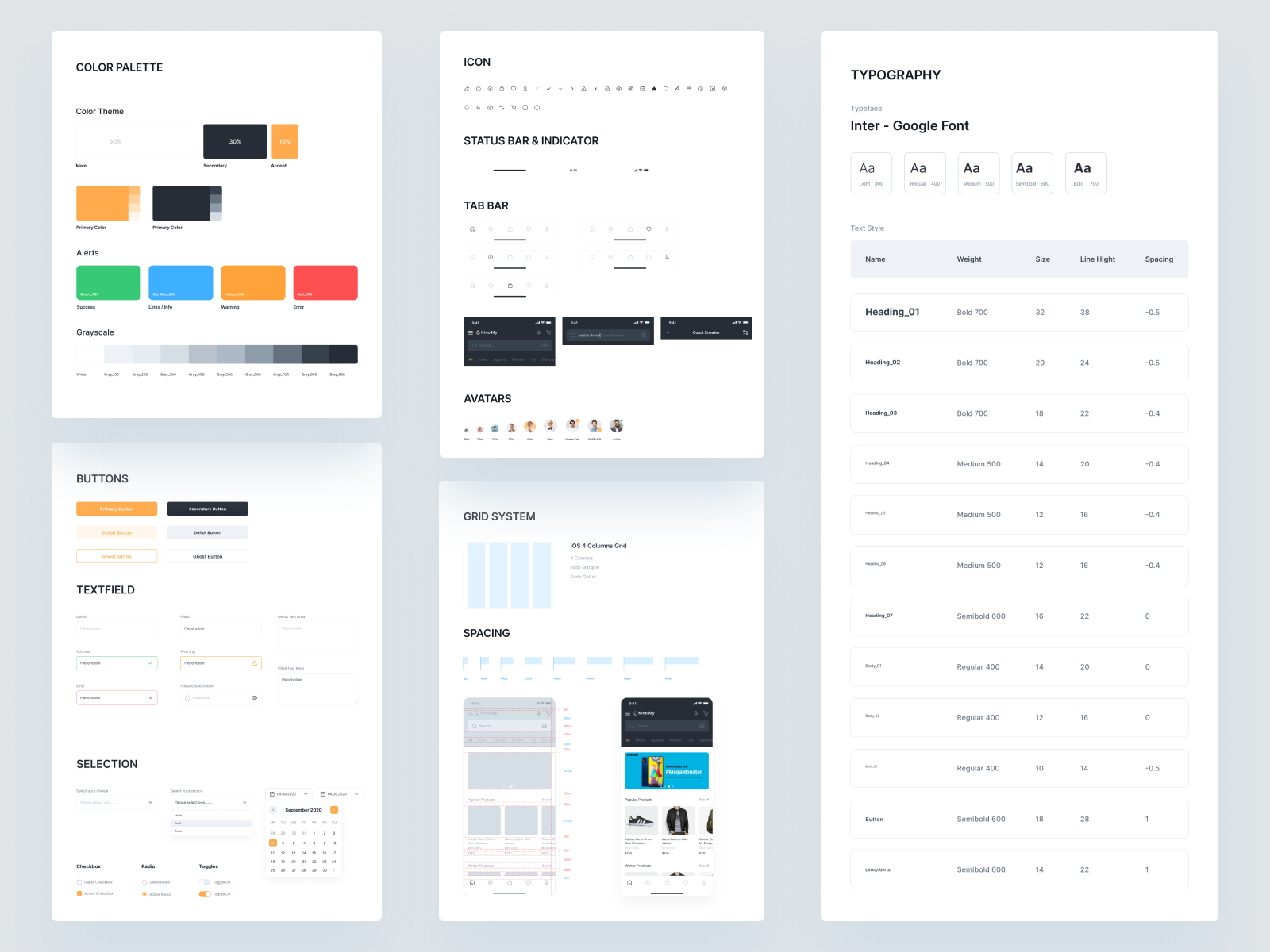 UI style guide ~ pac gate by Jordan | Dribbble