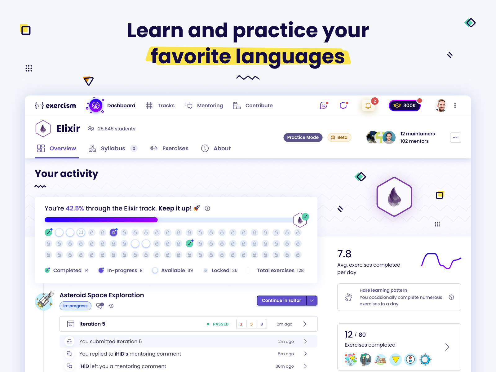 Exercism by Taiyab Raja on Dribbble