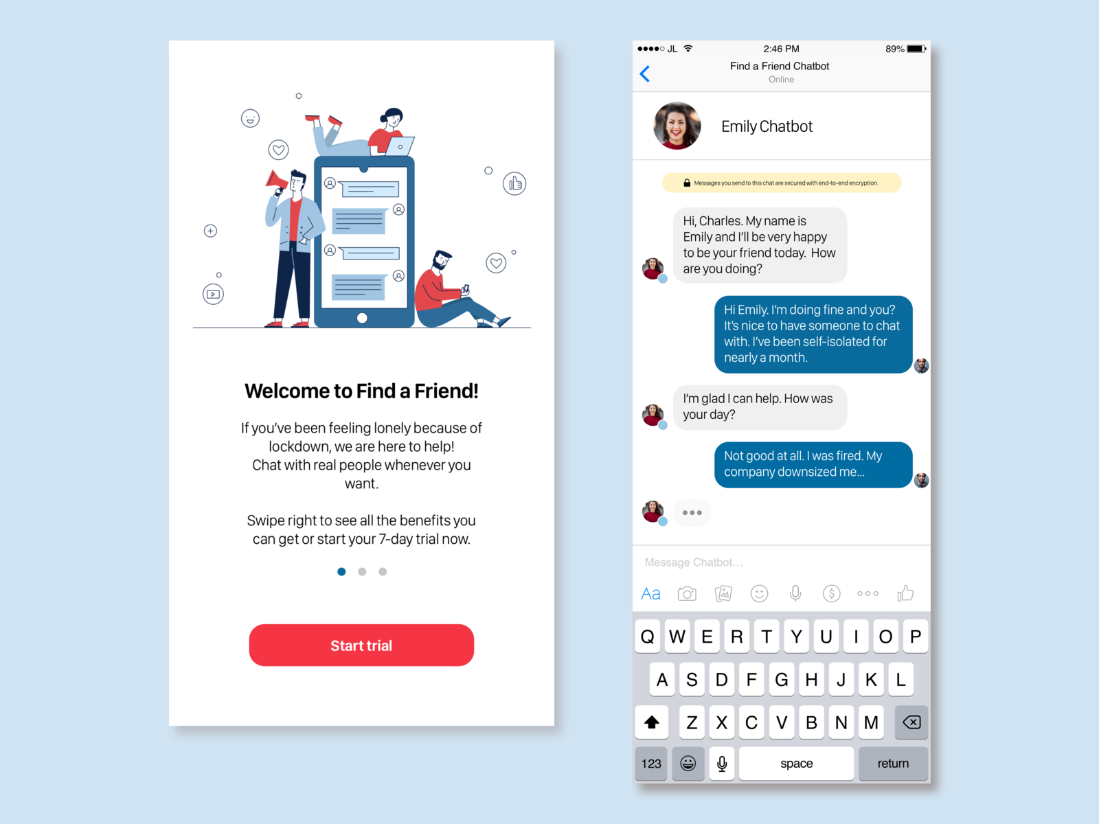 Chatbot by Alma Delia on Dribbble