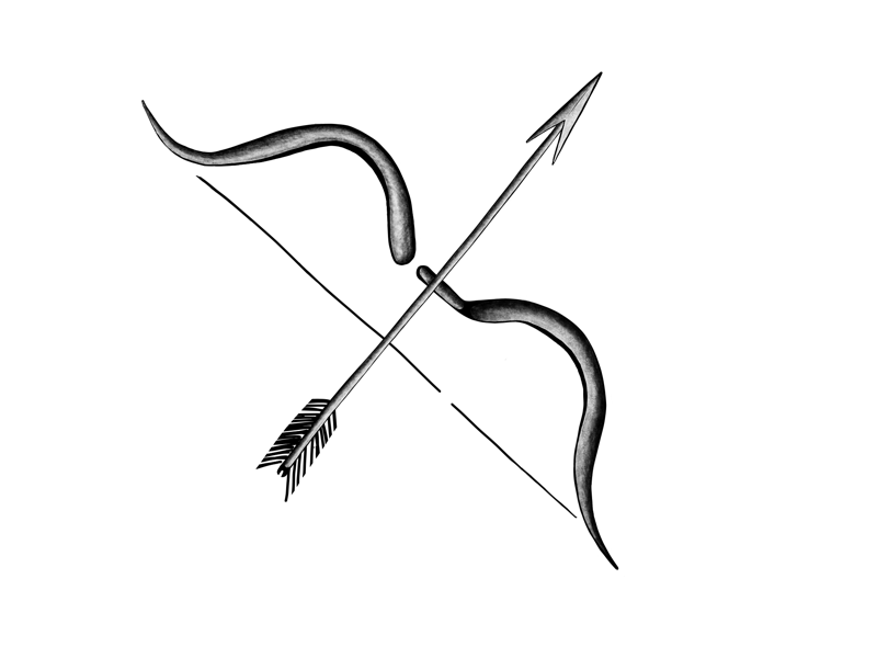 composite bow & armor piercing arrow by Cliff Crerar on Dribbble
