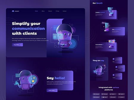 Browse thousands of Chatbot images for design inspiration | Dribbble