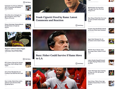 Sports Page by Danny Amacher on Dribbble