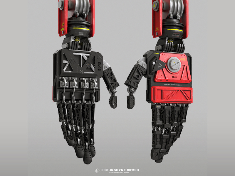 Bionic hand by Hristian Ivanov Shyne on Dribbble