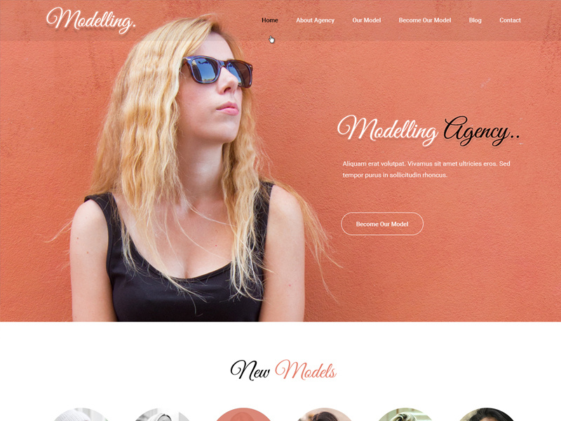 Modeling Portfolio Websites for Stylists, Artists by WP Themes on Dribbble