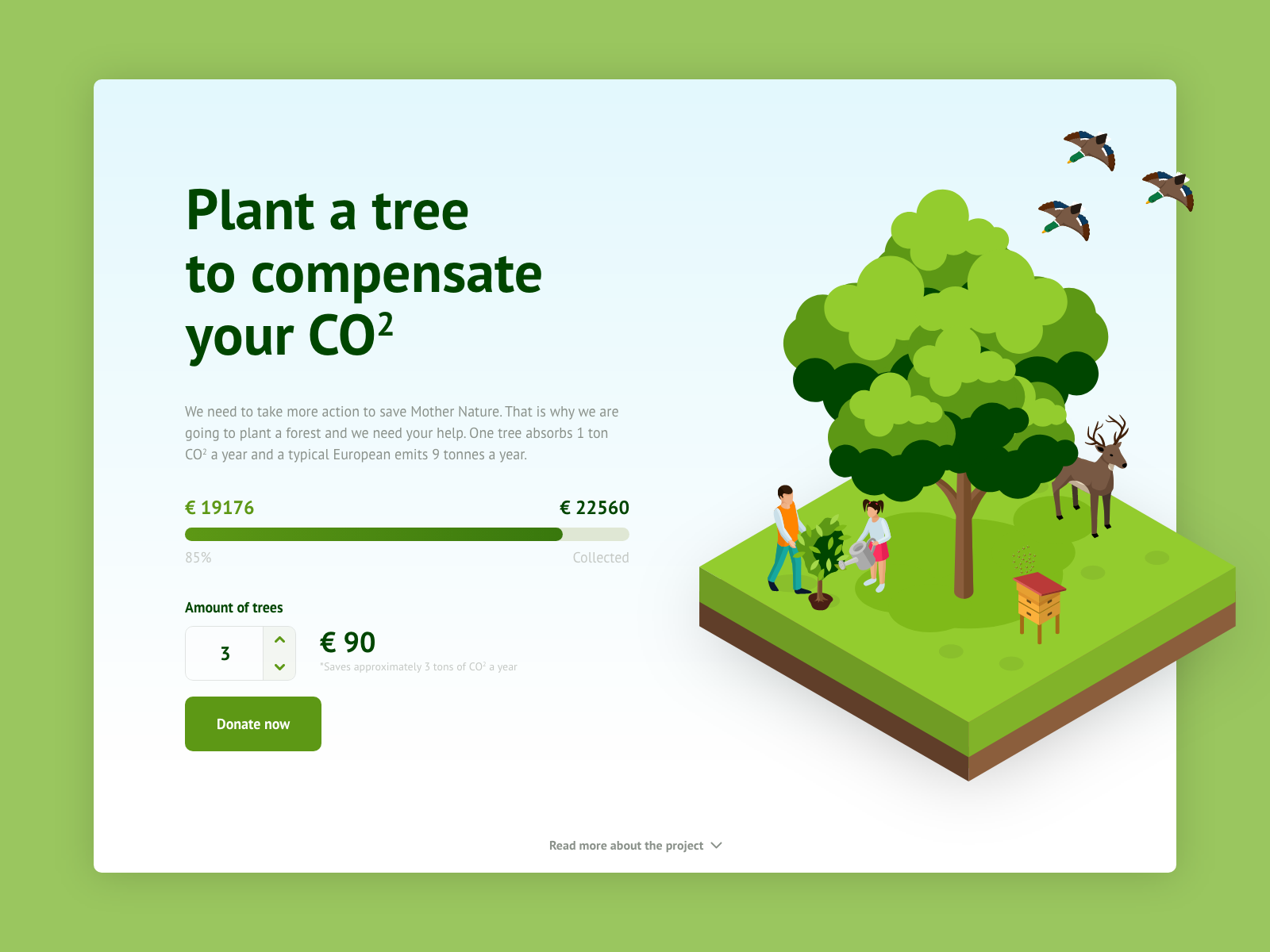 Crowdfunding Campaign - 032 - DailyUI by Dries Bonte on Dribbble