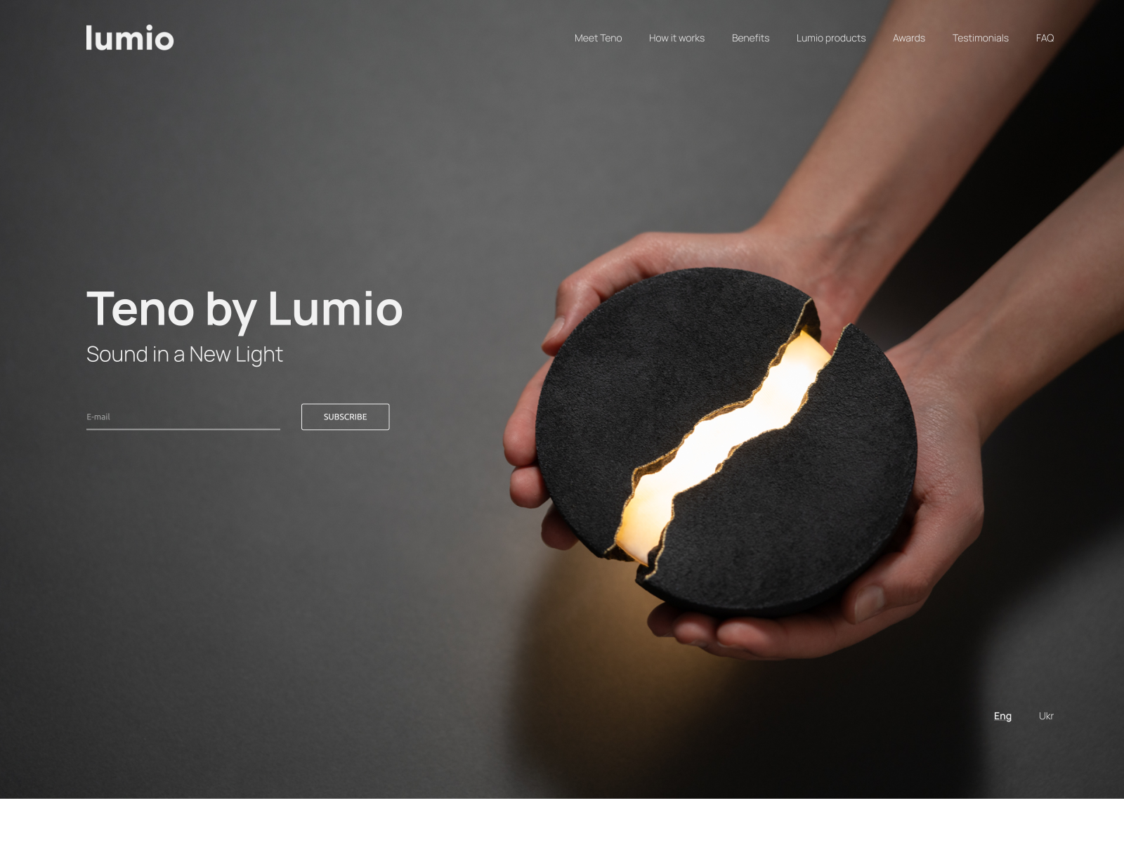 Teno by Lumio Landing Page by Inna on Dribbble