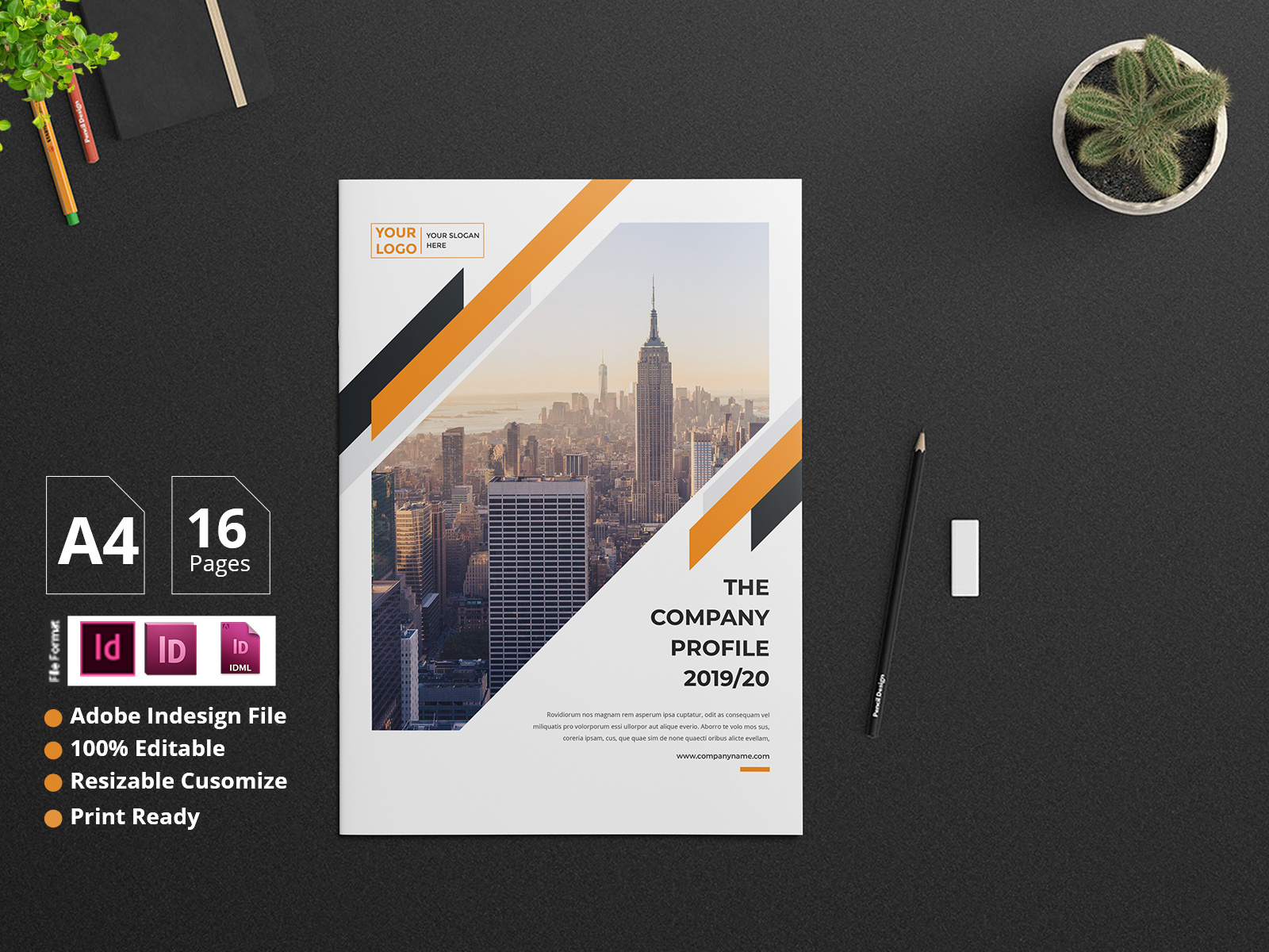Company Bussiness Profile Brochure Indesign Template by Ariful Islam ...
