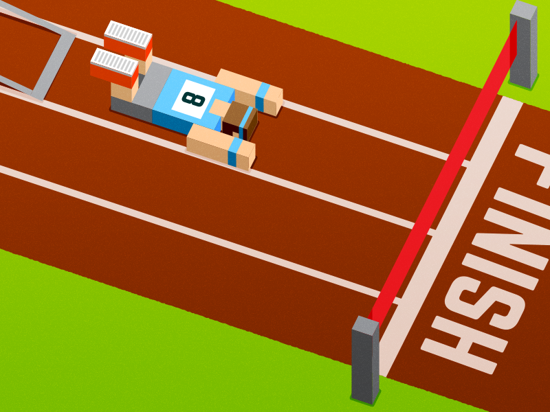 Finish Line by Ken Woodworth for Aten on Dribbble