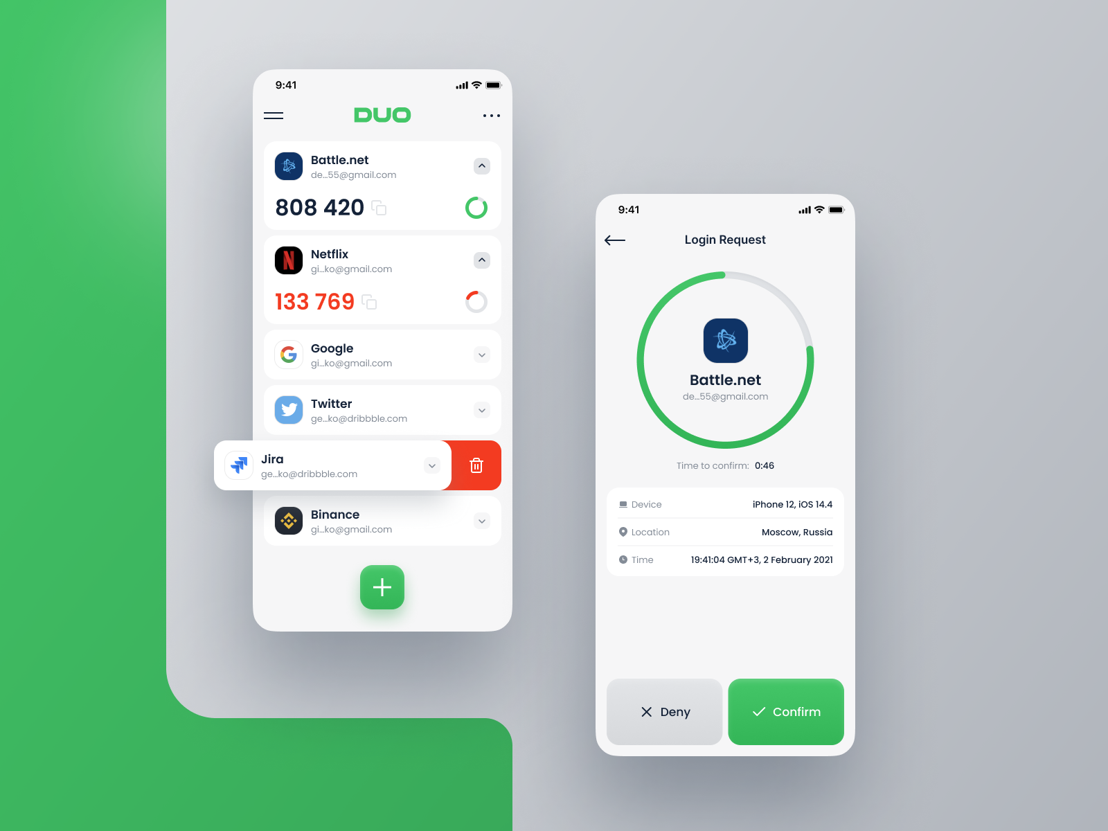 DUO | Authenticator app redesign concept by George Ilushenko for ...
