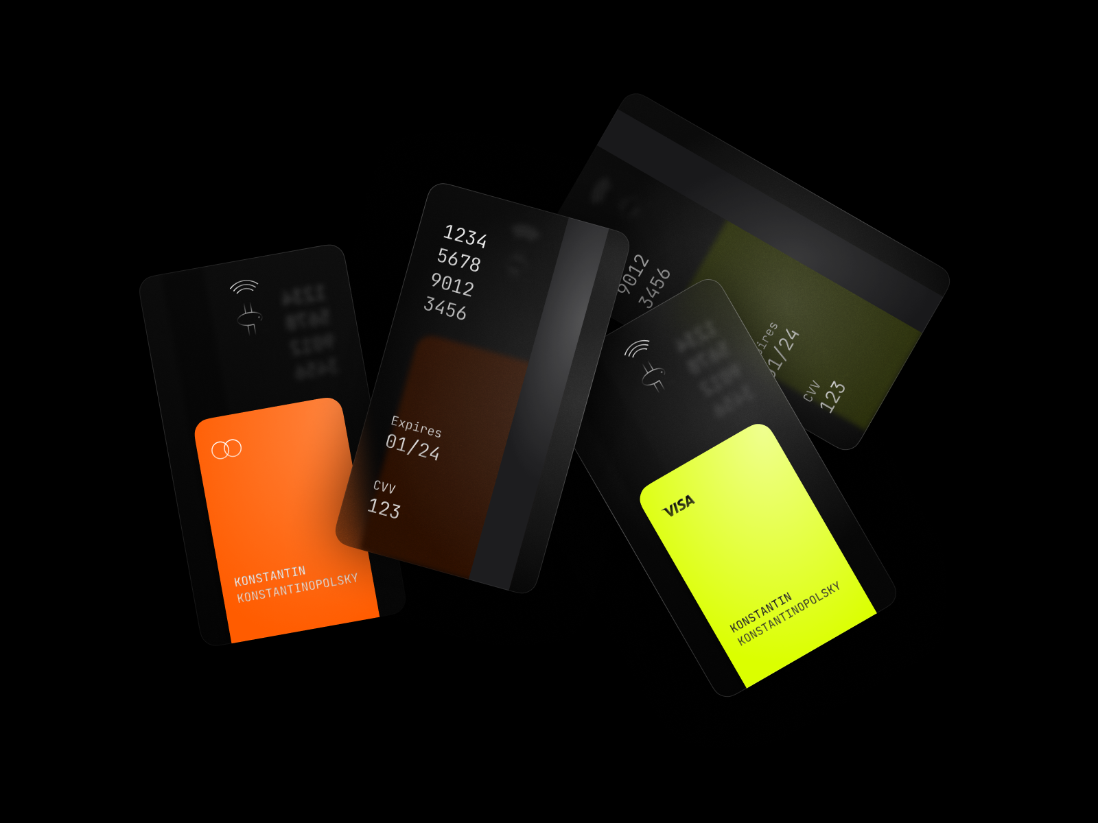 Glassmorphism Bank Card by George Ilushenko for ABCDesign on Dribbble