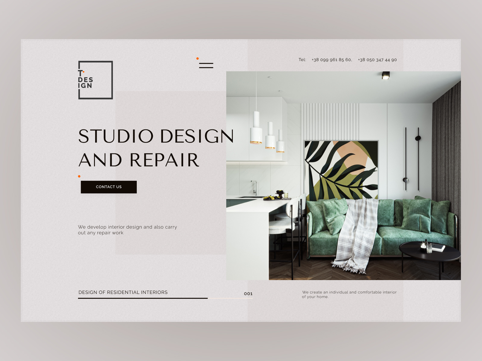 Studio design by Olena on Dribbble