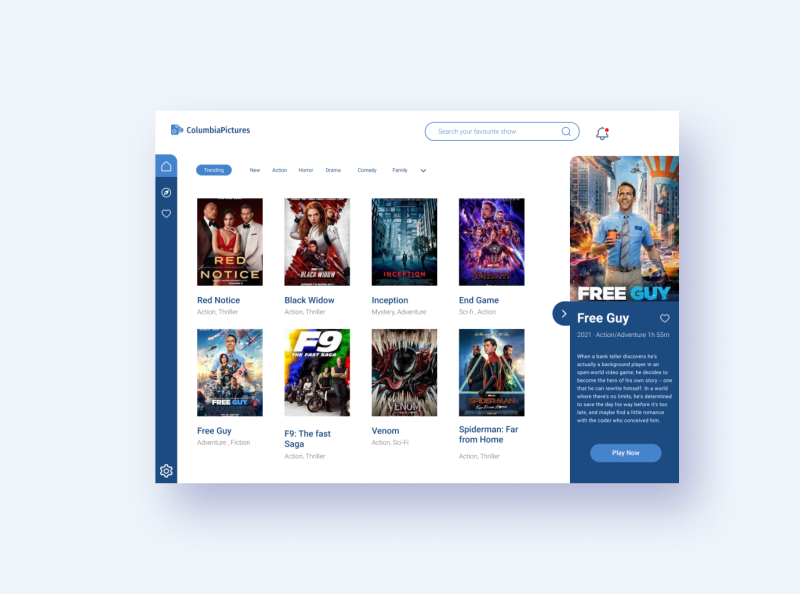 Movie Streaming UIUX Design | Web Design by Md Said on Dribbble