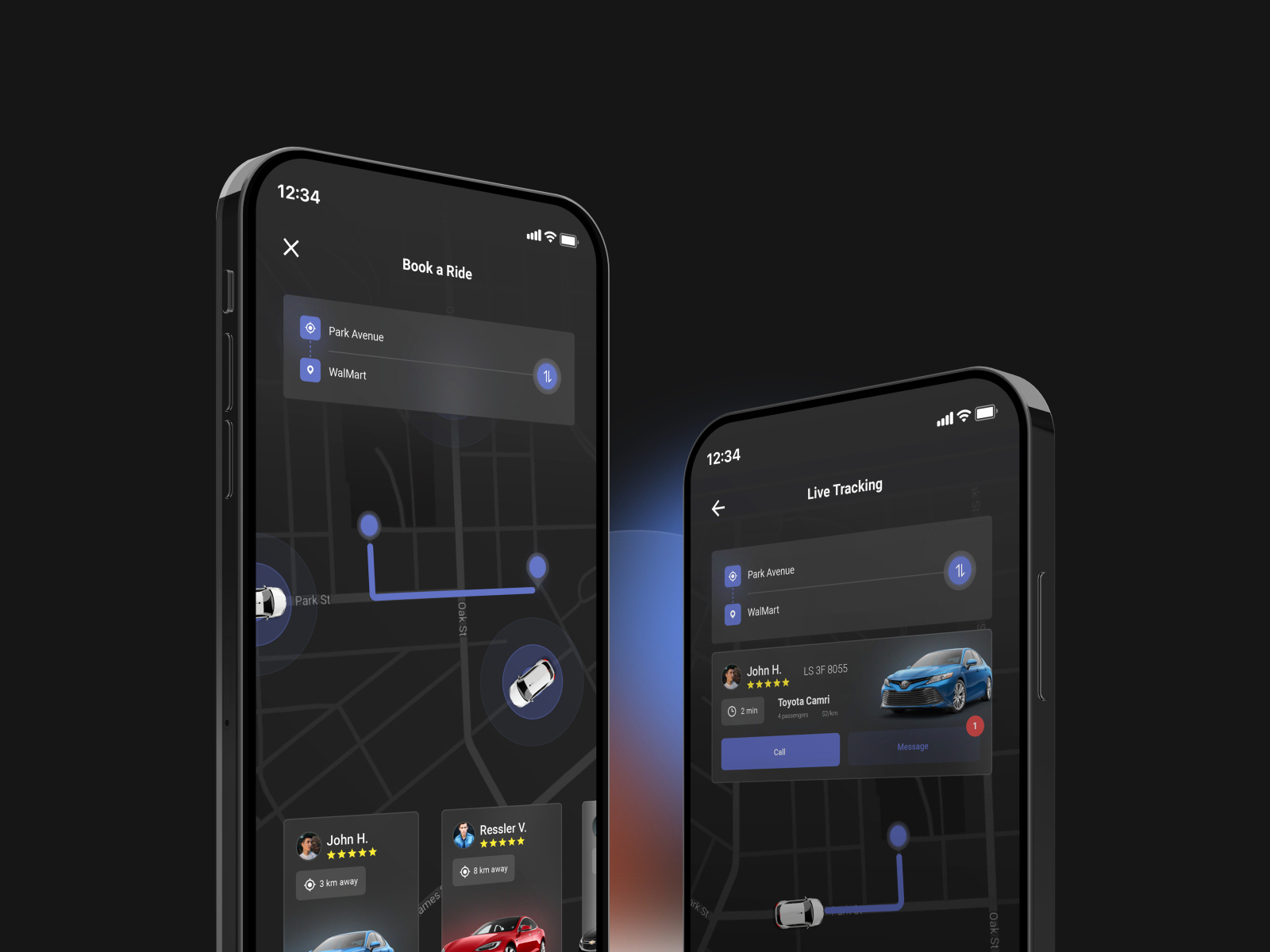 Taxi/Cab booking app - UI/UX Design by Arjun Suresh on Dribbble