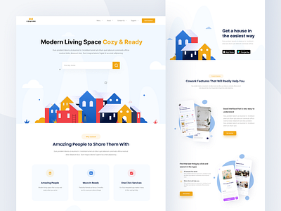 House Rent Layout Website Concept by Anamwp 🏃🏿‍♂️ 🦖 for Vektora on Dribbble