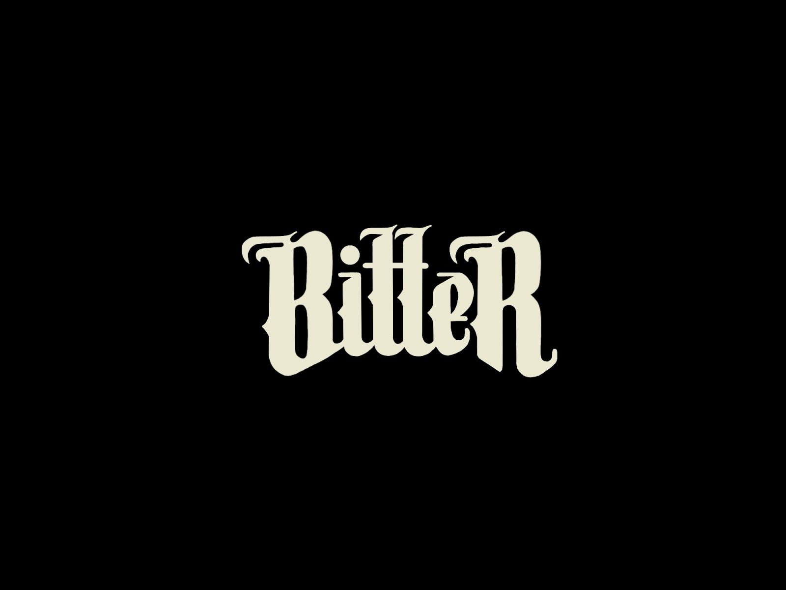Bitter Logo by Monica Misiak on Dribbble