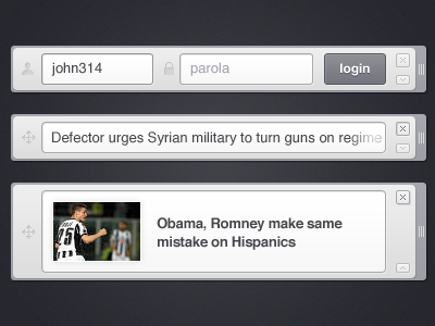 Desktop Ticker Tape Widget by Palici Ciprian on Dribbble