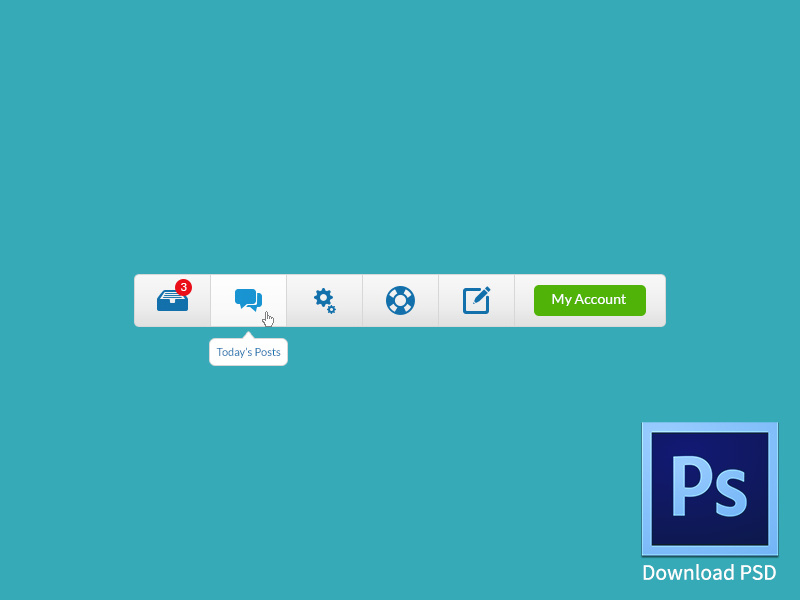 Freebie PSD: Navigation Menu by Barin Christian on Dribbble