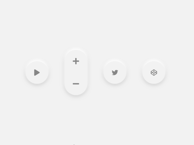 Neumorphic Buttons by Sikriti Dakua on Dribbble