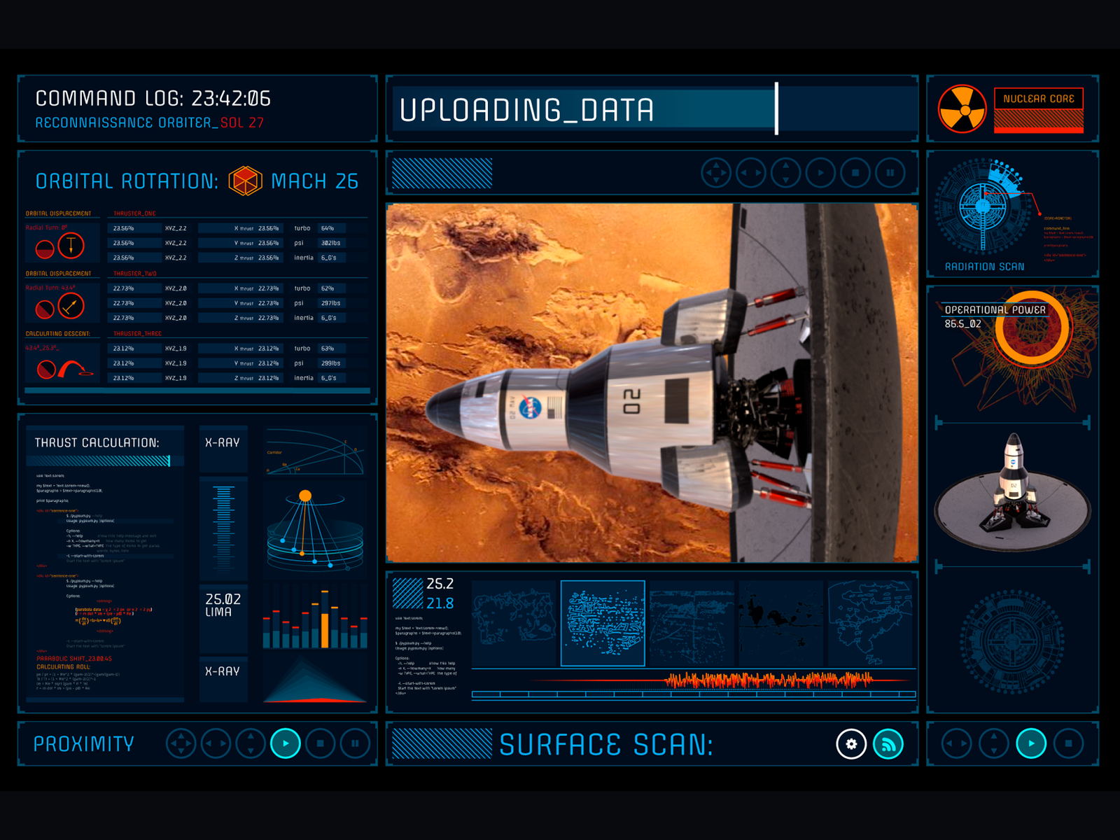 Mars HMI by Wade Gundy on Dribbble