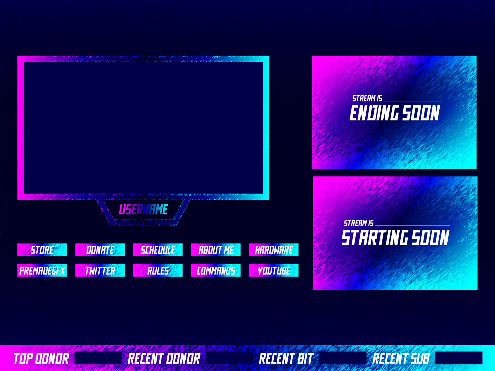 Neon Twitch Overlay Free Download By XamlDesigner On Dribbble