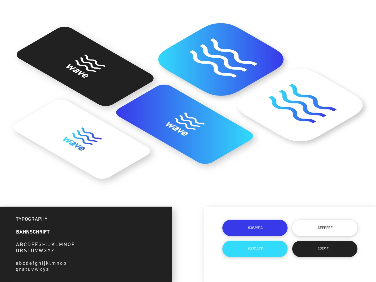 Wave branding by XamlDesigner on Dribbble