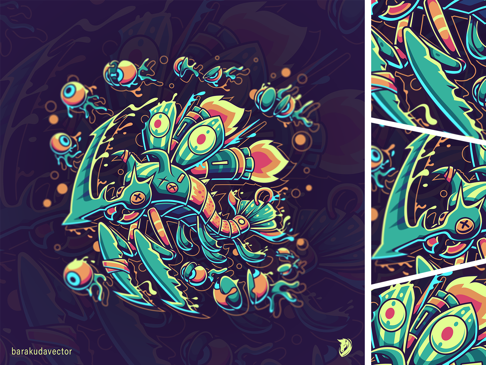 VISION HUNTER by Barakudavector on Dribbble