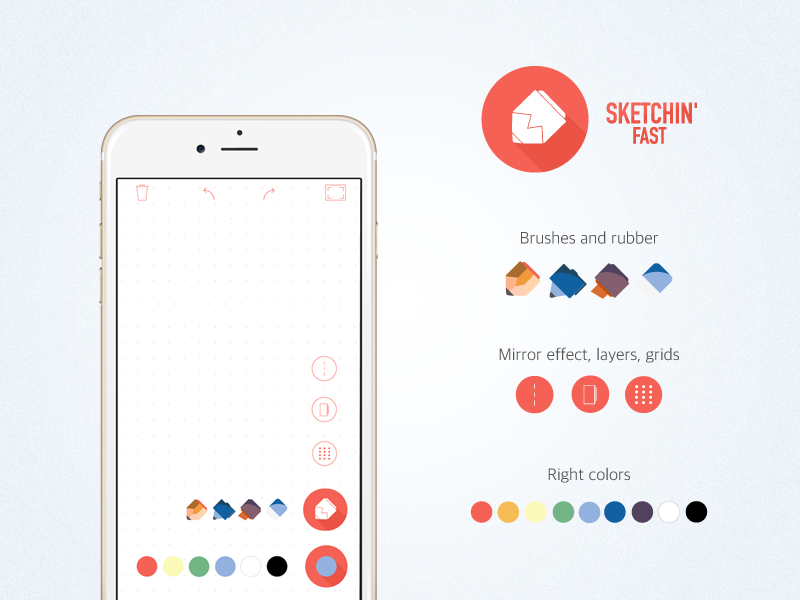 Sketchin' Fast – UI by Dmitriy Sidorov on Dribbble