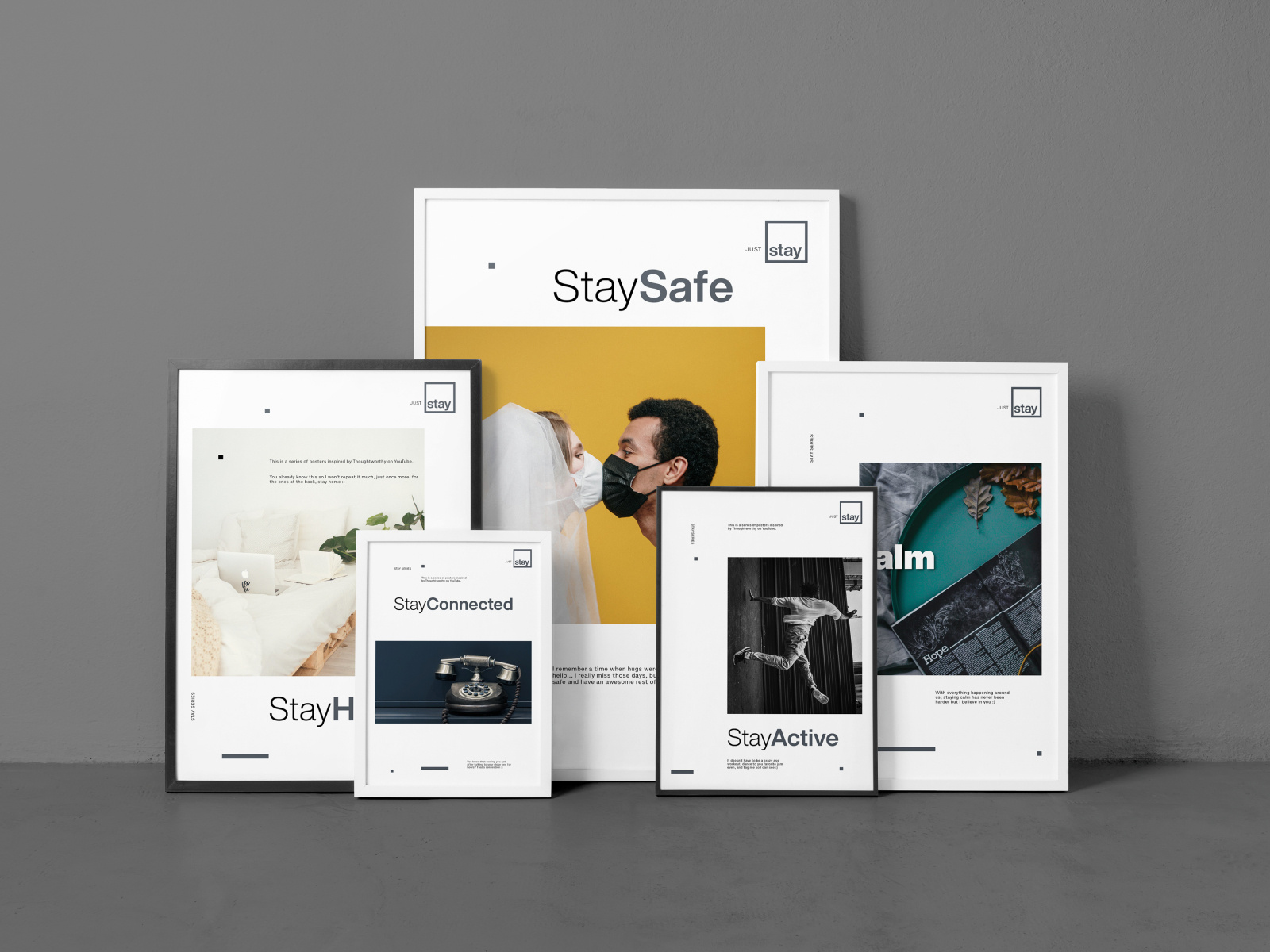 Stay Series - Minimal Poster Designs by Godwin Njoroge on Dribbble