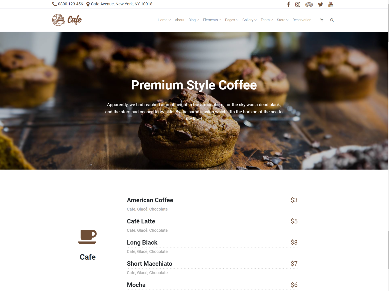 Our Menu Alt - Cafe WordPress Theme by Visualmodo WordPress Themes on Dribbble